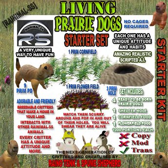 Second Life Marketplace - Living Prairie Dogs - Starter Kit